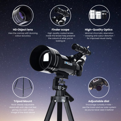 Stargazer Telescopes for Adults Beginners Kids Children - Portable Astronomy Telescope