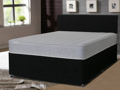 Starlight Beds Essentials Sprung Mattress with Wavy Line Top Panel ...