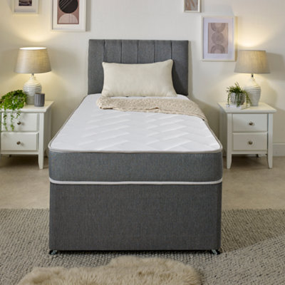 Starlight Beds Hybrid Spring and Memory Foam Mattress with Grey Border ...