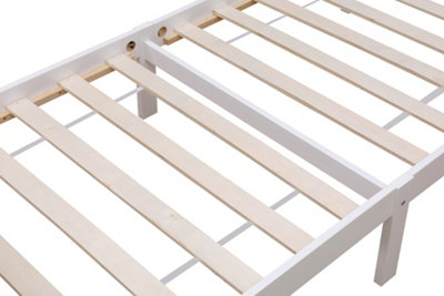 Starlight Beds Somnium White Shaker Wooden Bed Frame Double