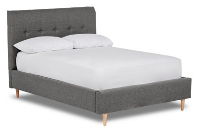 Starlight Shaped Headboard With Shallow Buttoning Bed Base Only 4FT ...