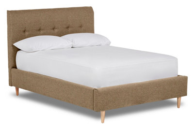 Starlight Shaped Headboard With Shallow Buttoning Bed Base Only 4FT6 ...