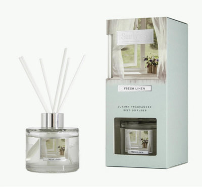 Starlytes Luxury Fragranced Oil Reed Diffuser Scented, Fresh Linen ...