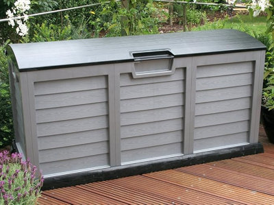 Starplast XL Grey Plastic Garden Storage Box