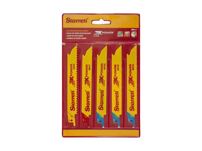 Starrett SB6-A Reciprocating Blade Kit - 5 Durable Bi-Metal Blades for ...