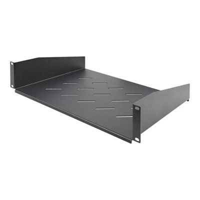 StarTech.com 2 U Rack Shelf, 12 Mounting Depth, Vented Cantilever Tray ...