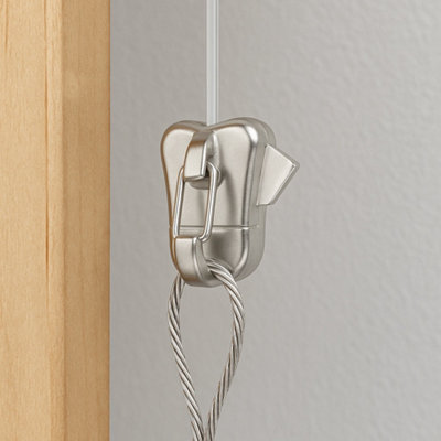 STAS Zipper Pro Adjustable Picture Hooks Pack of 5 for Rail Hanging ...