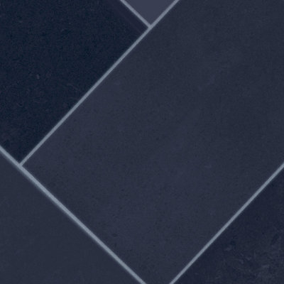 Stateside 979D Blue Tile Effect Anti-Slip Vinyl Flooring For Kitchen ...