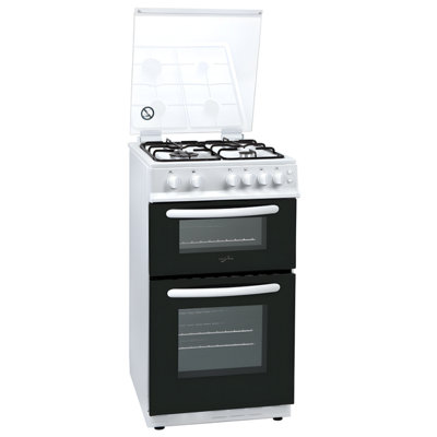 Statesman GTL50W - White 4 Zone Gas Cooker - Manual cleaning - A energy