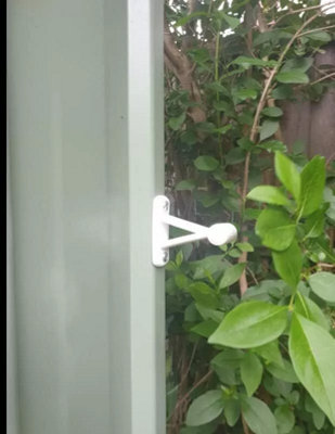 Static Caravan Mobile Door Stop Sprung retainer catch latch - WHITE - 2 ...