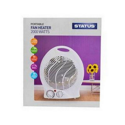 Status Portable 2000W Upright Fan Heater - Instant Heat, Adjustable ...
