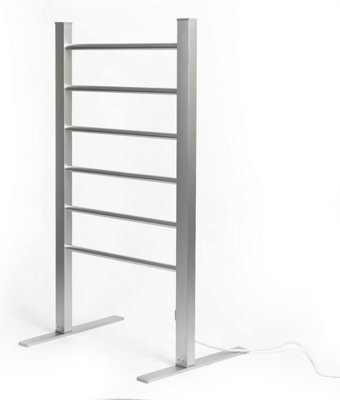 Status Radiator Towel Rail 6 Bars Electric Heated Towel Rail Aluminium ...