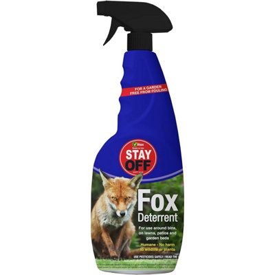 Stay Off Fox Deterrent Humane, Odourless Spray to Repel Foxes, Birds ...
