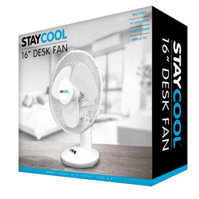 StayCool 16" (40cm) Desk Fan White
