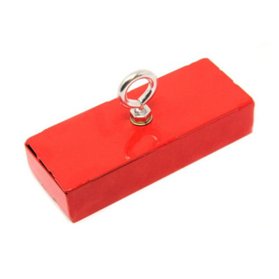 Steel Covered Holding Magnet for Attaching to a Chain or Rope for ...
