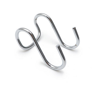 Steel Double 'S' Hooks Kitchen Hook Meat Airer Dryer Garage Tool - Pack ...