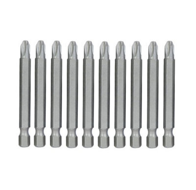 Steel Electric Screwdriv Insert Bits Black - Size PH3 50mm