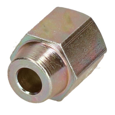 Steel Female Brake Pipe Union Fittings 12mm x 1mm for 1/4" 6mm Brake ...