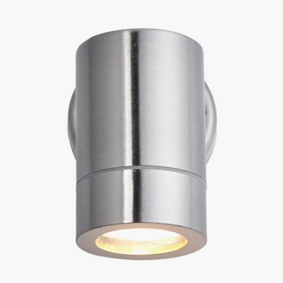 Steel Fixed Garden Spot Light Silver Outdoor Wall Lights IP44