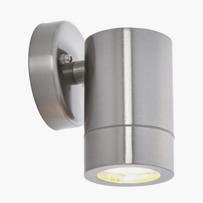 Steel Fixed Garden Spot Light Silver Outdoor Wall Lights IP44