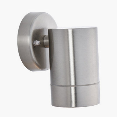 Steel Fixed Garden Spot Light Silver Outdoor Wall Lights IP44