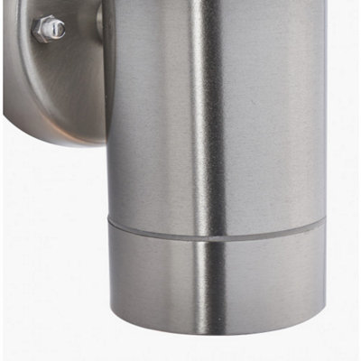 Steel Fixed Garden Spot Light Silver Outdoor Wall Lights IP44