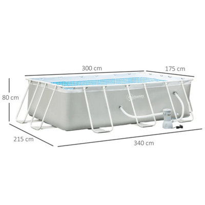 Steel Frame Pool with Filter Pump