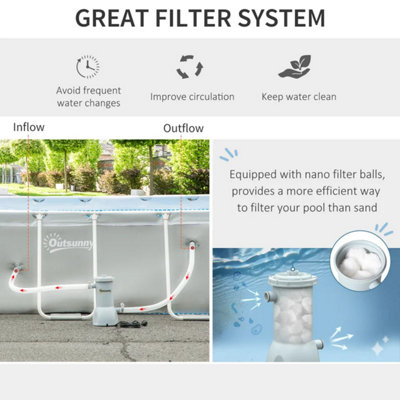 Steel Frame Pool with Filter Pump