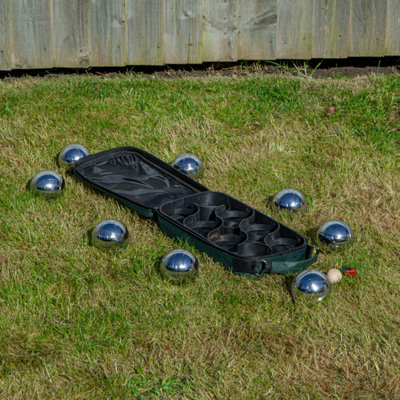 Steel French Boules Set Garden Game with Carry Case