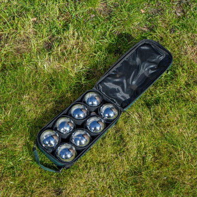 Steel French Boules Set Garden Game with Carry Case