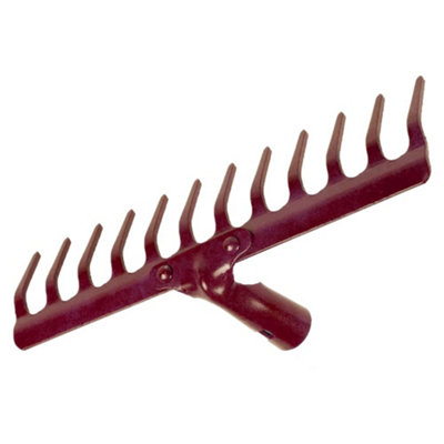 Steel Garden Rake for Hay, Leaves, Lawn, 33 cm / 13 in with 12 Tins ...