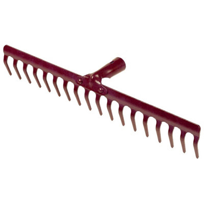 Steel Garden Rake for Hay, Leaves, Lawn, 50 cm / 20 in with 18 Tins ...