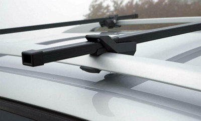 STEEL LOCKABLE CAR ROOF BARS FOR CARS RAILS LOCKABLE 2 KEYS INCLUDED