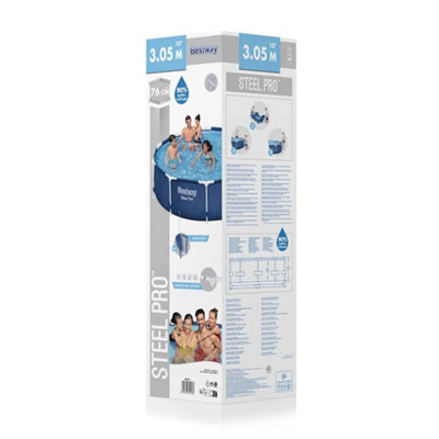 Steel Pro Swimming Pool - 305 x 76 cm Above Ground Pool