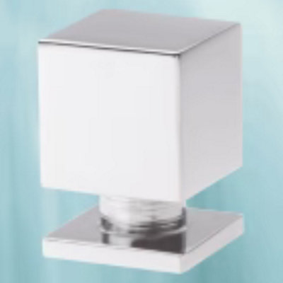 Steel Square Cupboard Knob - 15mm