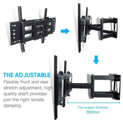 Steel TV Wall Mount with Spirit Level for 32,70 Inch Flat Screen TVs