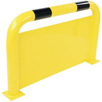 Steel Yellow Barrier With Under Run Protection - HxW 600 x 1000mm