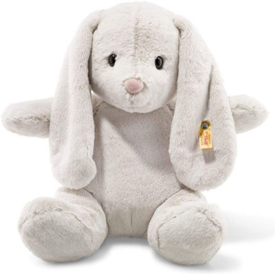 Steiff Hoppie Rabbit Soft Toy, Light Grey