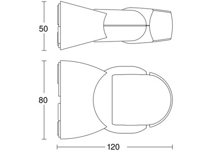 Steinel IS 1 Black Motion Sensor Adjustable Motion Detector 500 W