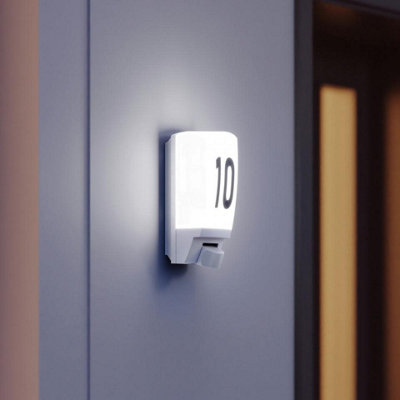 Steinel L 1 S White Outdoor Wall Light PIR Motion Sensor Impact ...