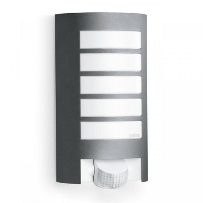 Steinel L 12 S Anthracite Modern Outdoor Wall Light PIR Motion Sensor ...