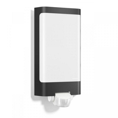 Steinel L 240 S Anthracite LED Wall Light Stainless Steel Trim ...