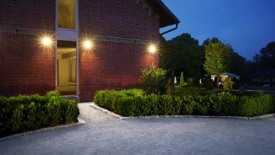 Steinel LS 150 S Black LED Flood Light PIR Motion Sensor Security Light ...