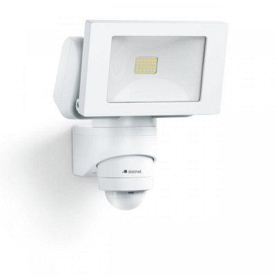 Steinel LS 150 S White LED Flood Light PIR Motion Sensor Security Light ...