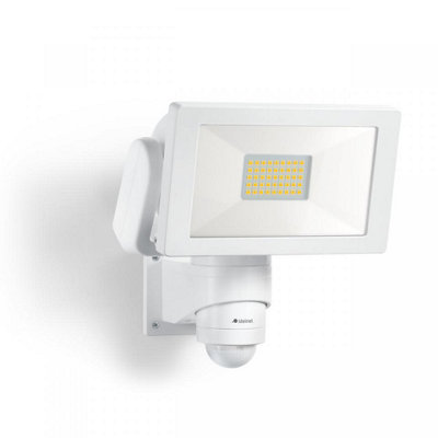 Steinel LS 300 S White LED Flood Light PIR Motion Sensor Security Light ...