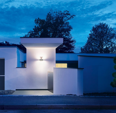 Steinel smart Outdoor House Number Light L 820 SC Silver, Motion Sensor ...