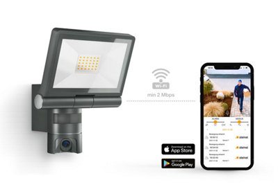 Steinel XLED CAM1 Floodlight HD Camera Intercom WiFi Security Light ...