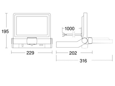 Steinel XLED ONE S White LED Floodlight Motion Sensor Swiveling Wall ...