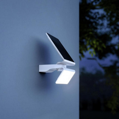 Steinel XSolar L-S ONE White LED Solar Wall Light PIR Motion Sensor ...