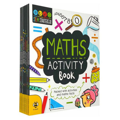 Stem Educational Activity 8 books set, Stem Starters For Kids, Maths ...